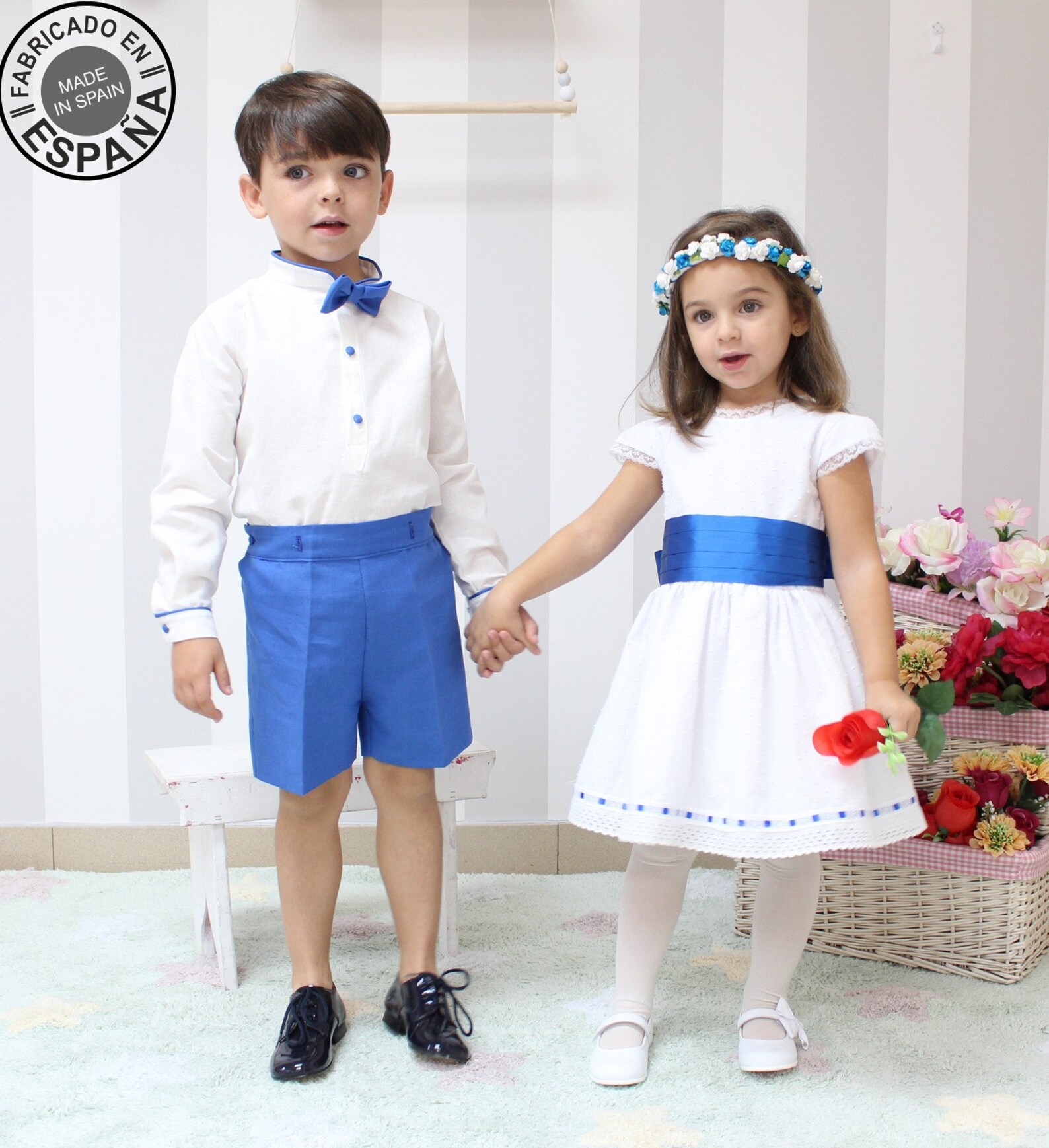 Ring Bearer Outfits, Boy Royal Blue Suit Boy Shorts With Bow Tie.shirt ...