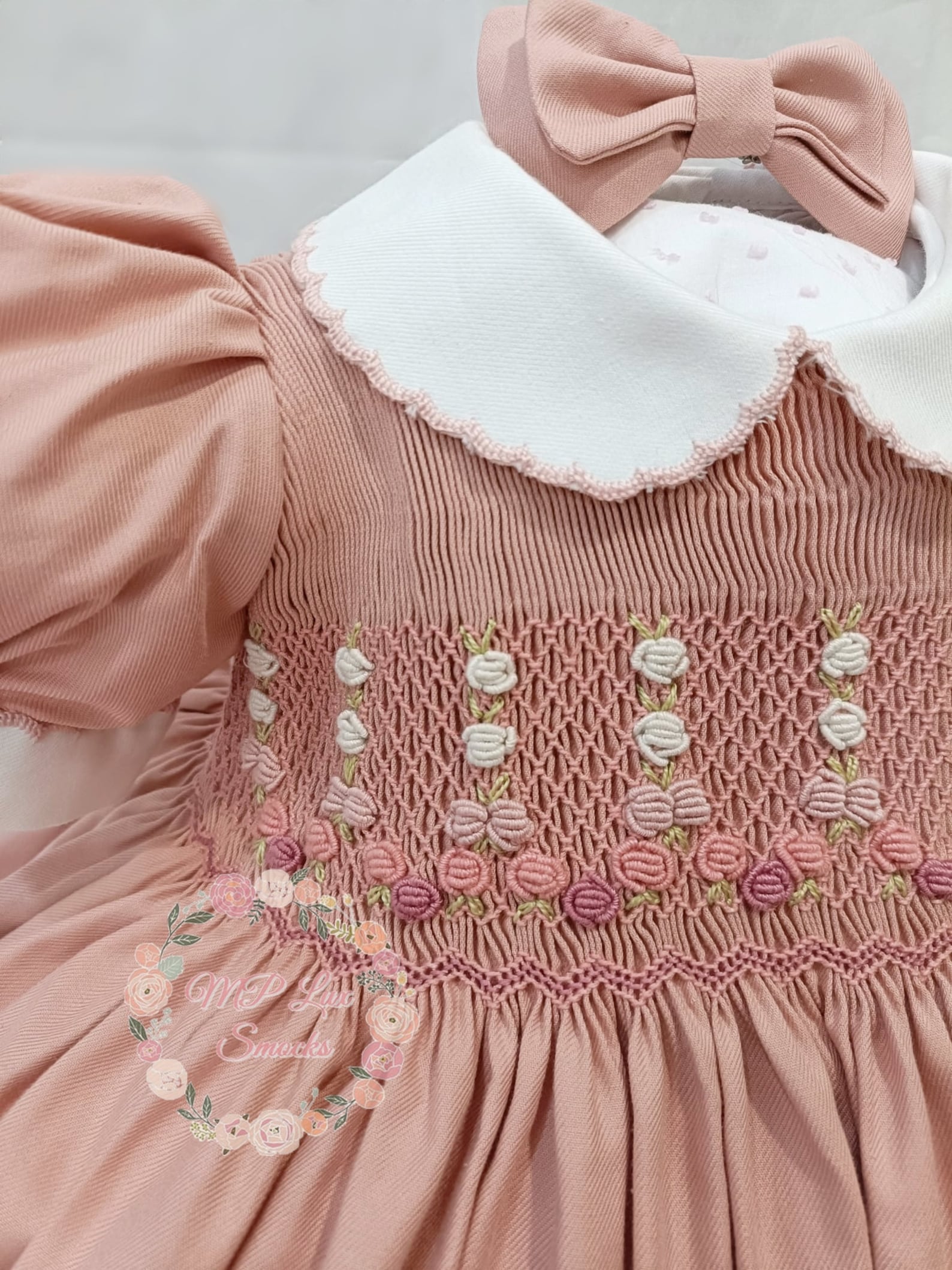 Smocking Dress Handmade in Spain, High Quality Baby Smocked Dress ...