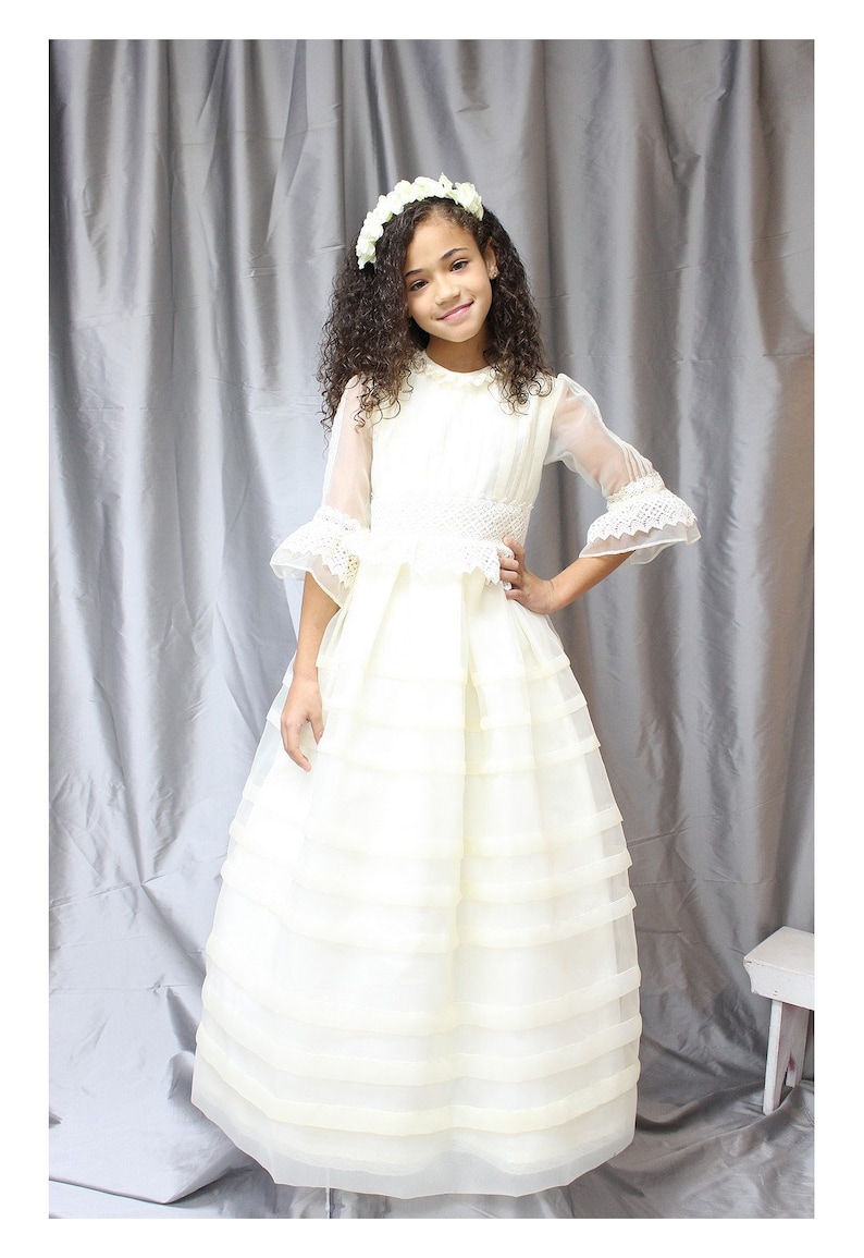 LUXURY First Communion Dress for Girl. Spanish European Style. - Etsy