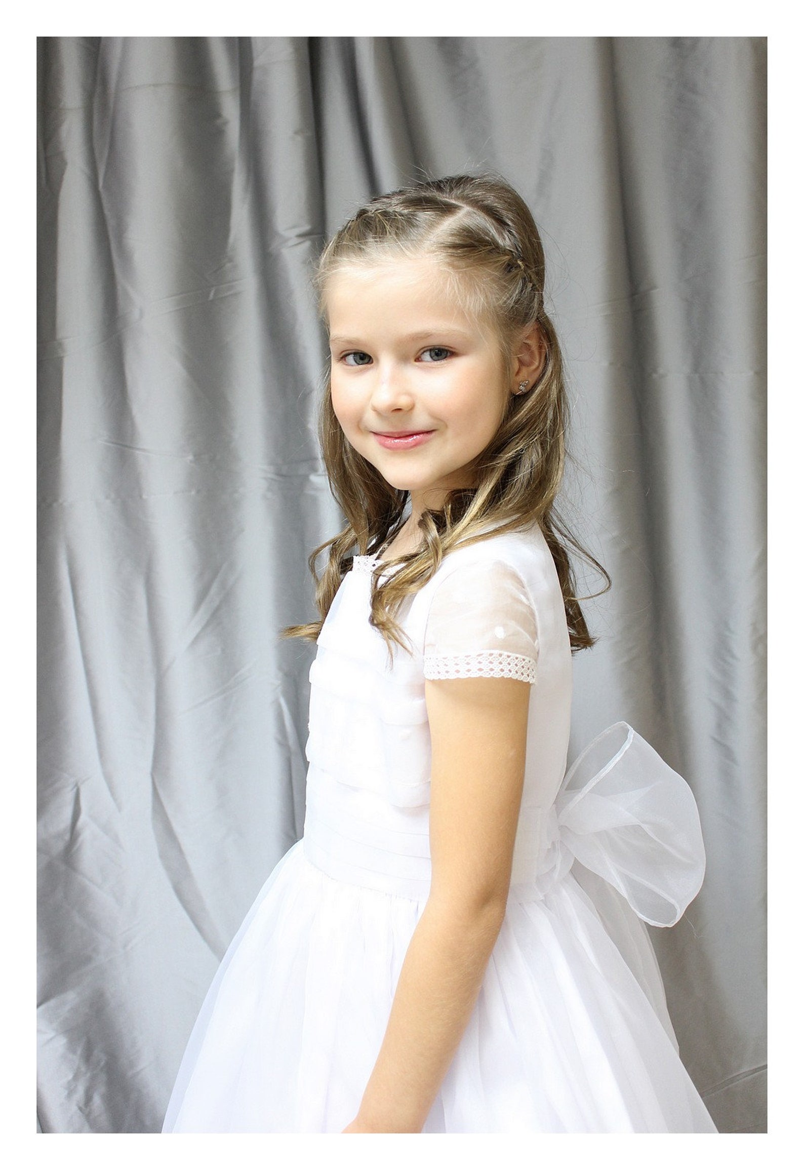 LUXURY First Communion Dress for Girl. Spanish European Style. White ...