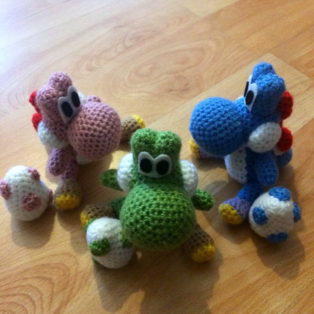 Yoshi Crochet Toy and Egg - Etsy