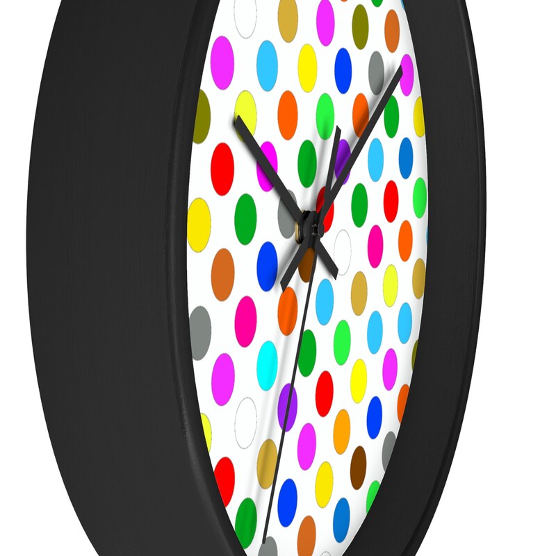 Polka Dot Clock - Etsy