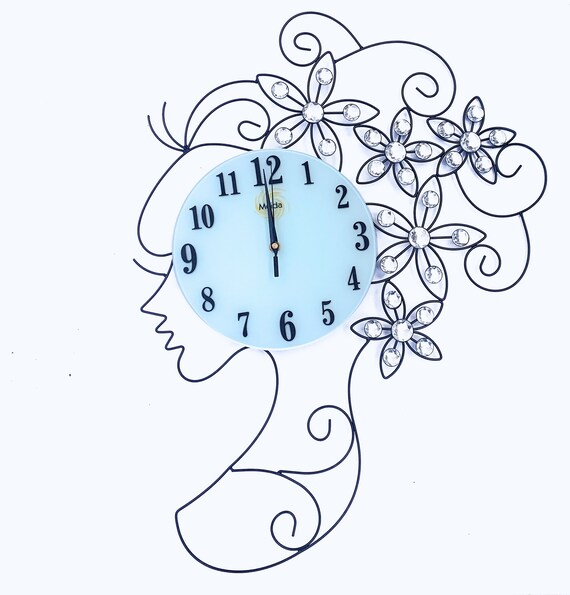 Modern fashion wall clock | Etsy