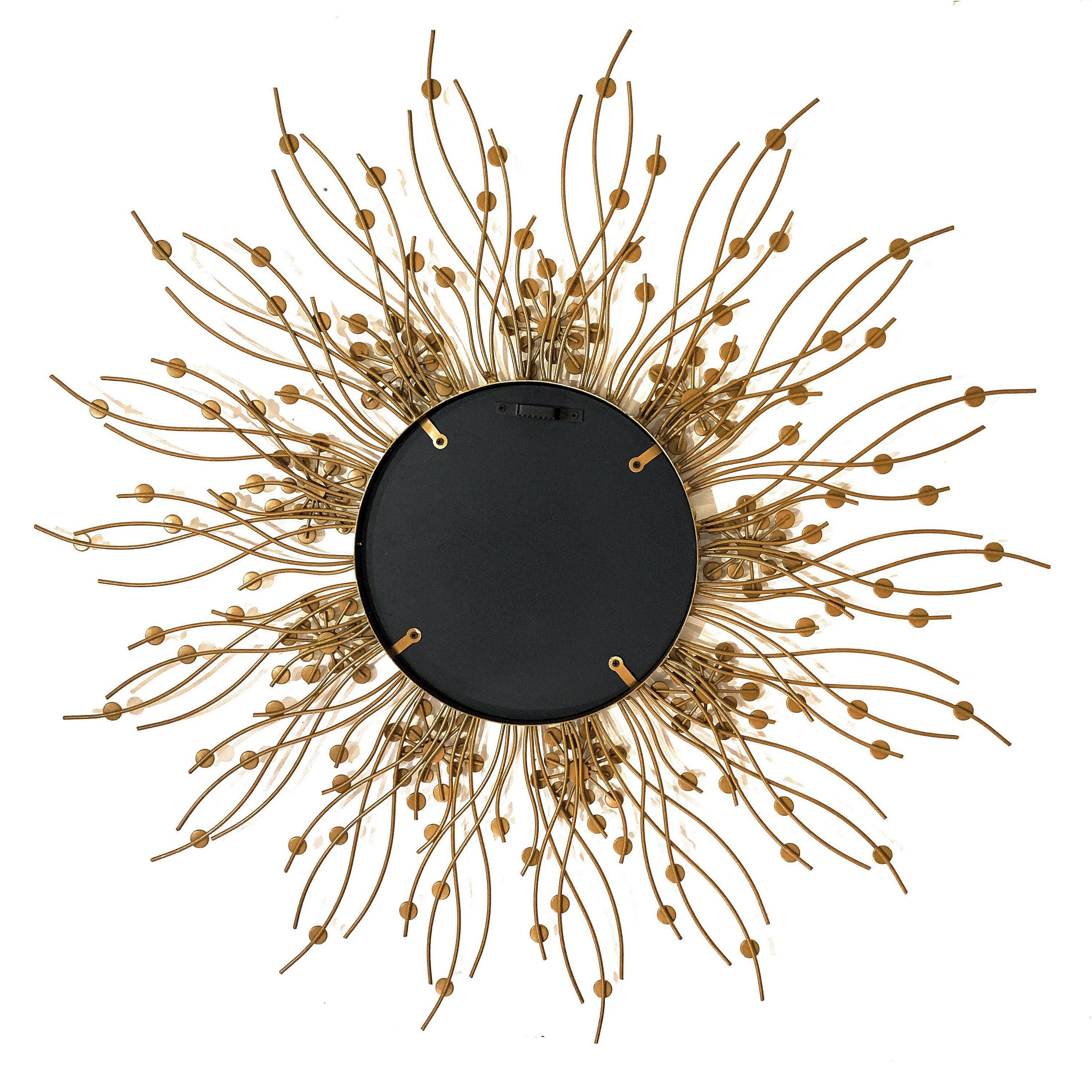Decorative Starburst Mirrormetal Wall Mirrorwall Hanging - Etsy
