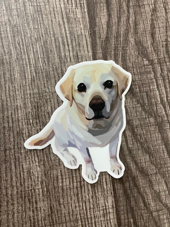 Yellow Lab Waterproof Vinyl Sticker Dishwasher Safe - Etsy