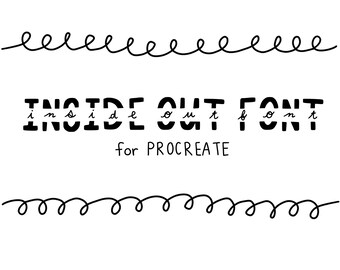 Inside Out Font | Etsy