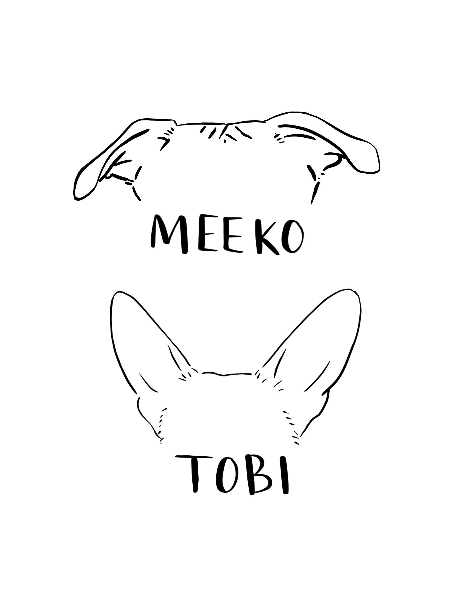 44 Dog Breed Line Drawing Clip Art and Stamps for Procreate | Etsy