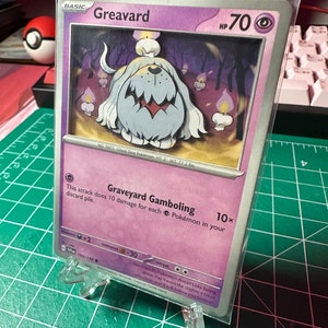 Greavard 3D Pokemon Card - Etsy