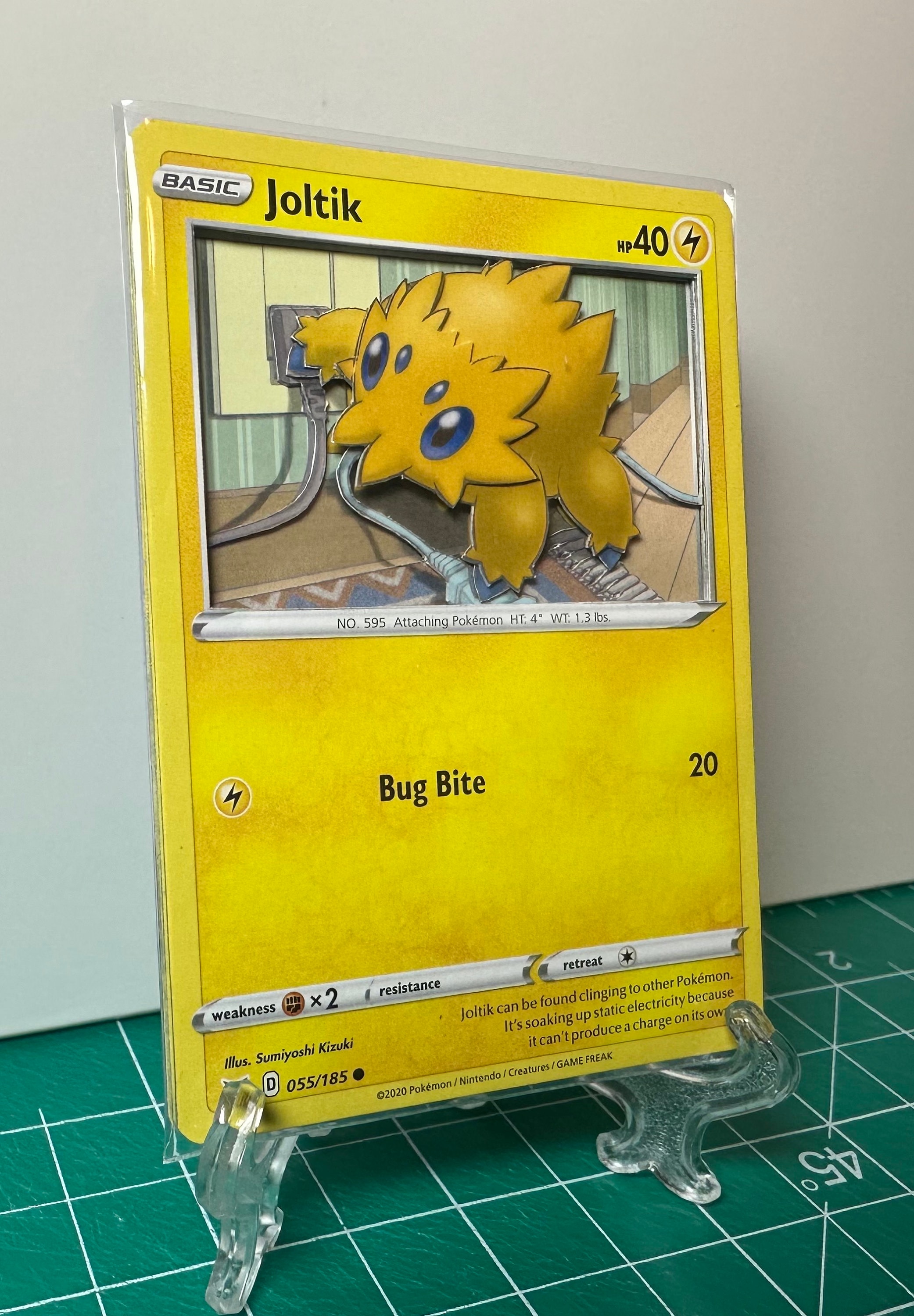 Joltik 3D Pokemon Card - Etsy