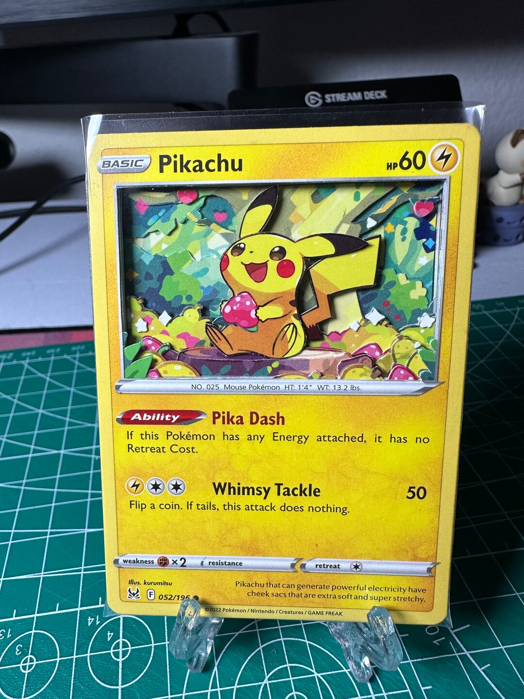 Pikachu berries 3D Pokemon Card - Etsy