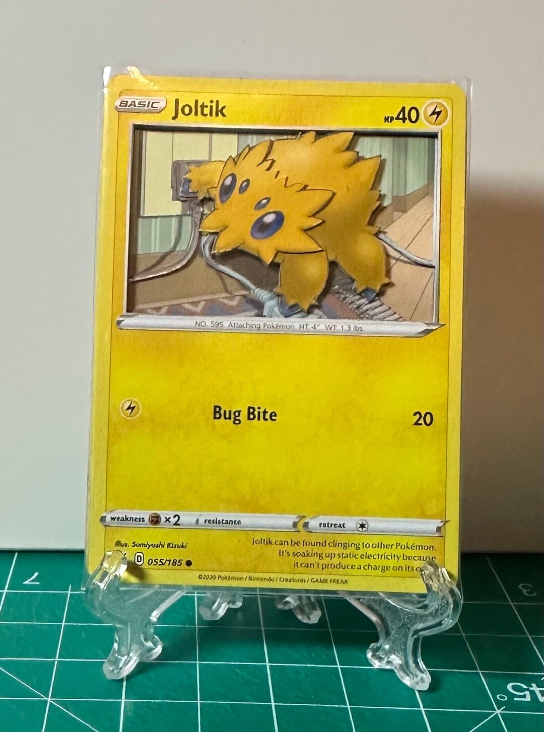 Joltik 3D Pokemon Card - Etsy