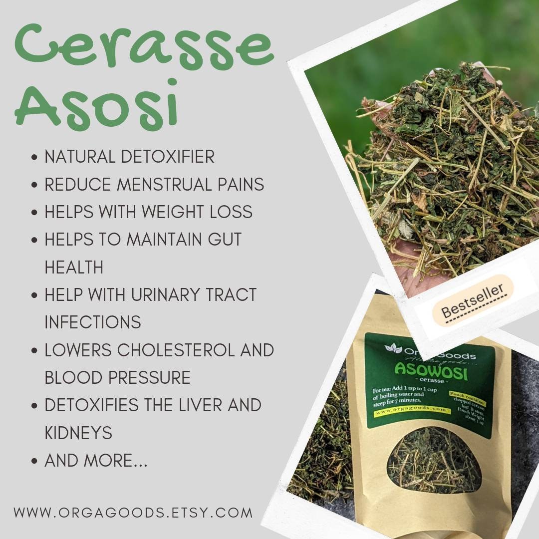 Cerasse Tea Bags Asosi Cerasee Leaves Cerasee Tea Asowosi | Etsy