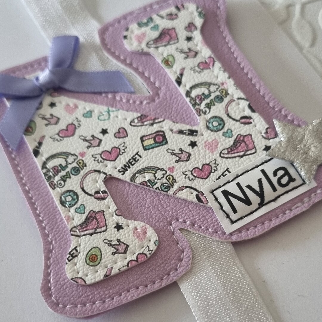 Personalised Initial Purple Girls Rule Book Band Organiser - Etsy