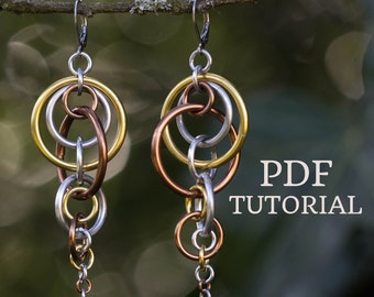 Centipede Chainmaille Earring Tutorial Pdf - Etsy
