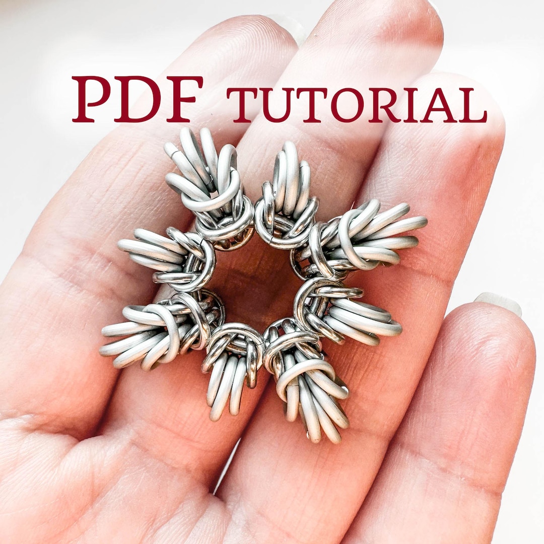 Chainmaille Easy Snowflake Tutorial, Aluminum Jump Rings (PDF) - Etsy