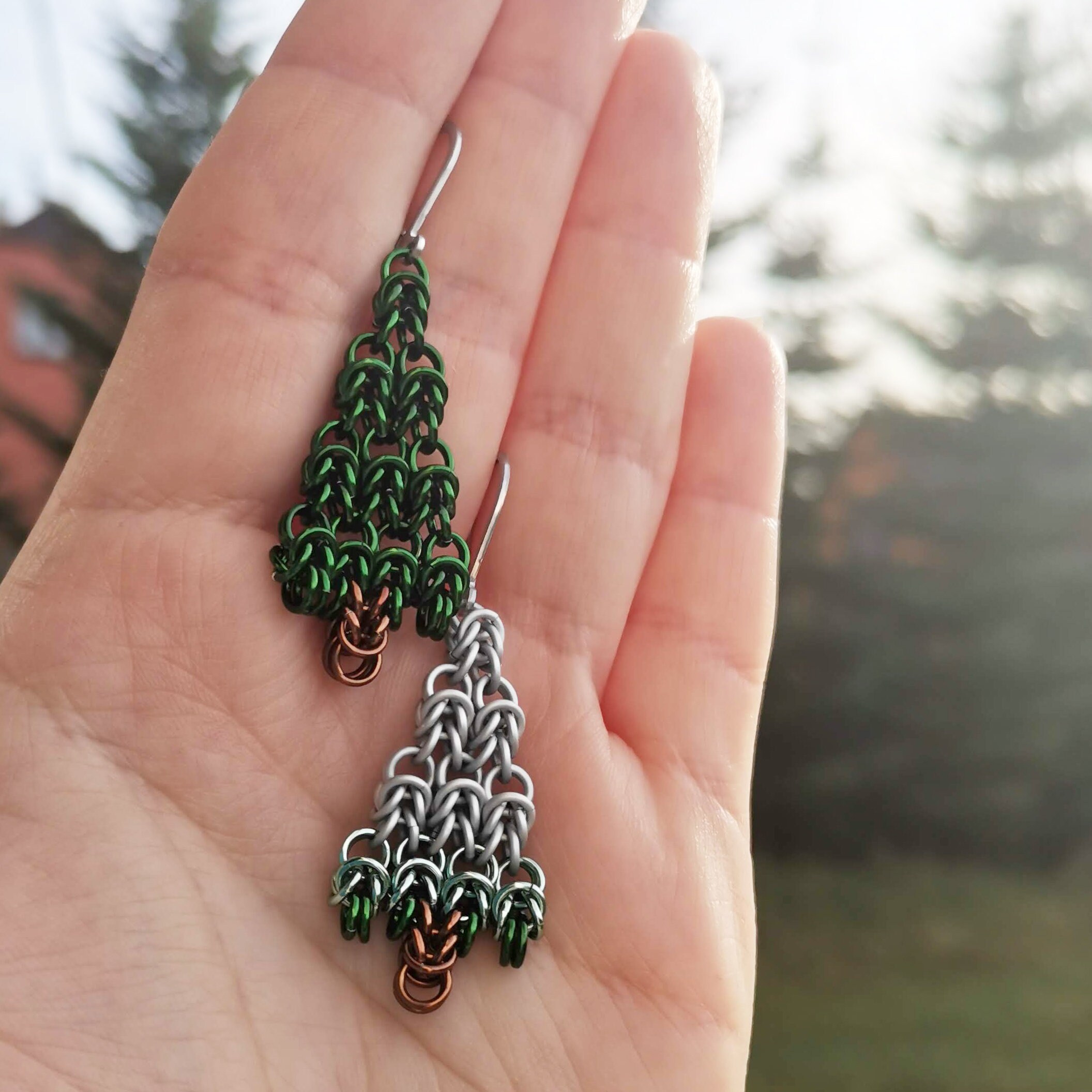 Fir-tree Tutorial PDF 2 Sizes Chainmaille Tutorial Jewelry - Etsy