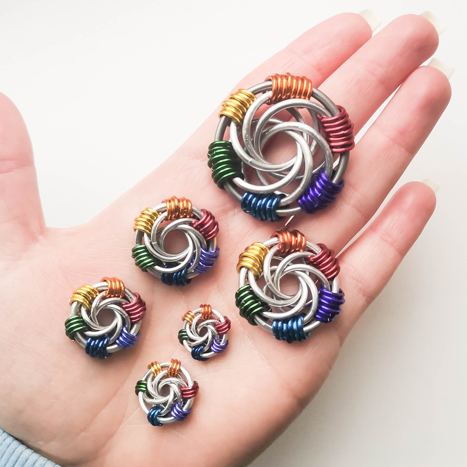 Vortex Tutorial 6 Sizes Chainmaille Jewelry Chain Maille | Etsy