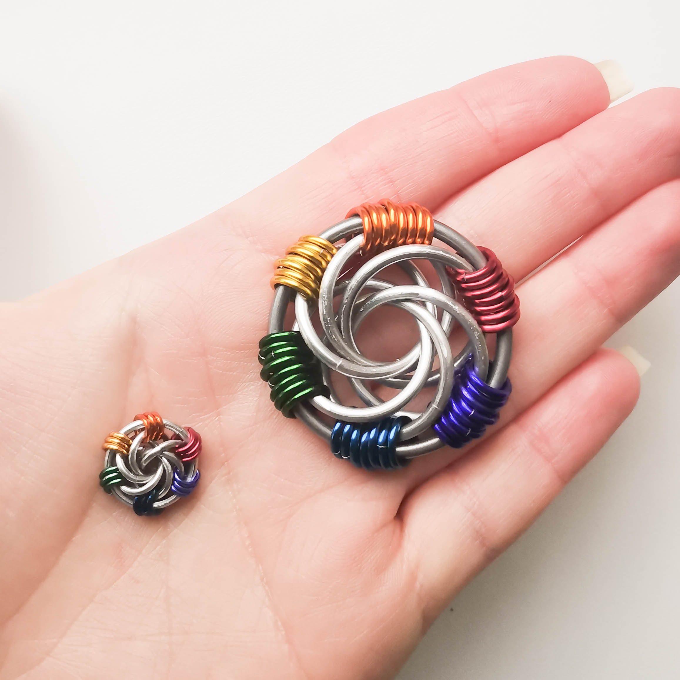 Vortex Tutorial 6 Sizes Chainmaille Jewelry Chain Maille | Etsy