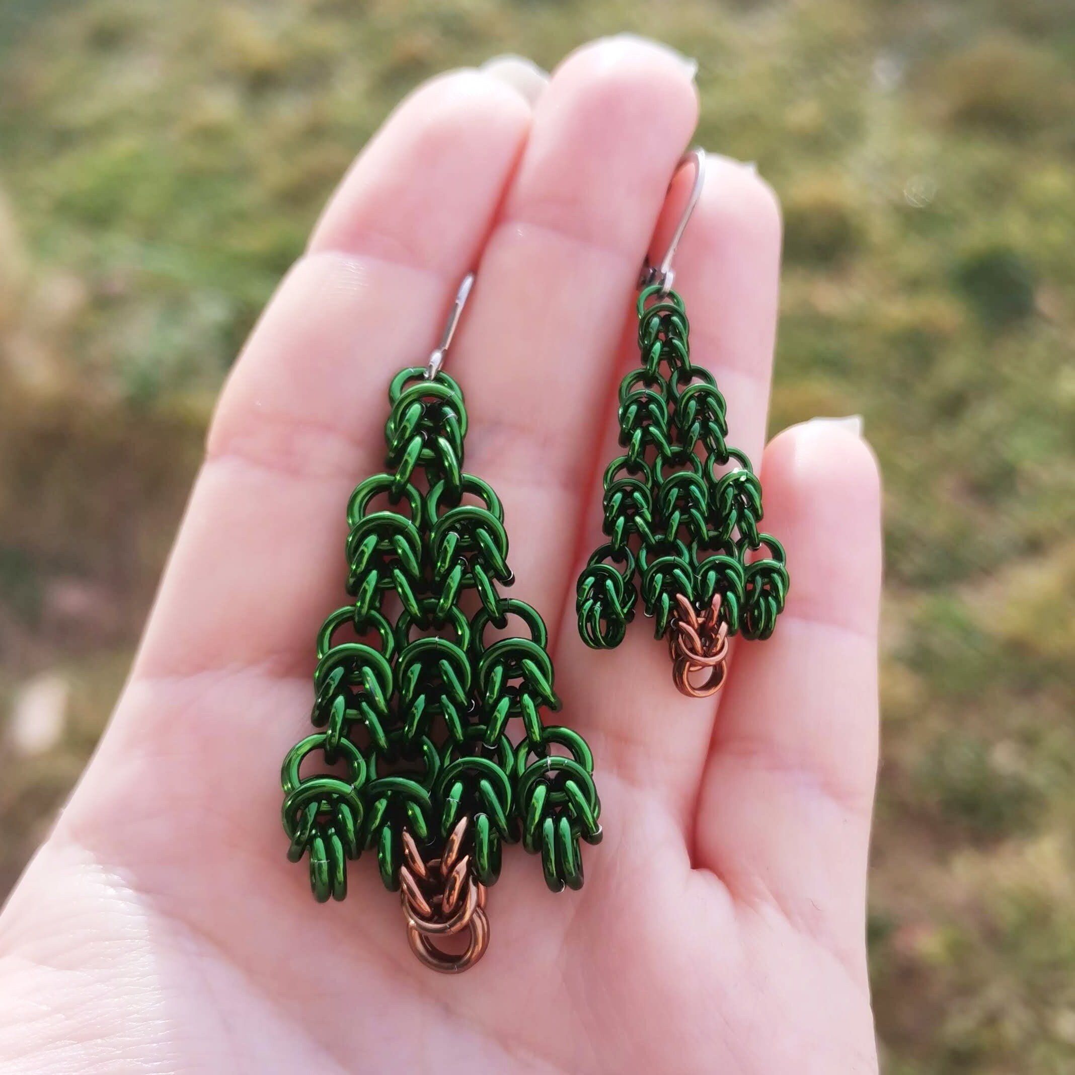 Fir-tree Tutorial PDF 2 Sizes Chainmaille Tutorial Jewelry - Etsy