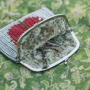 Purse Wallet - Chainmail Purse - Purse Roses - Red Rose - Art Nouveau ...