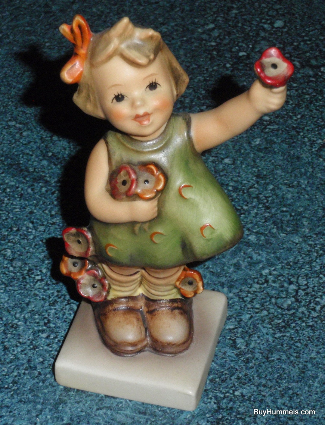 Spring Cheer Goebel Hummel Figurine 72 Little Girl With Flowers Cute ...