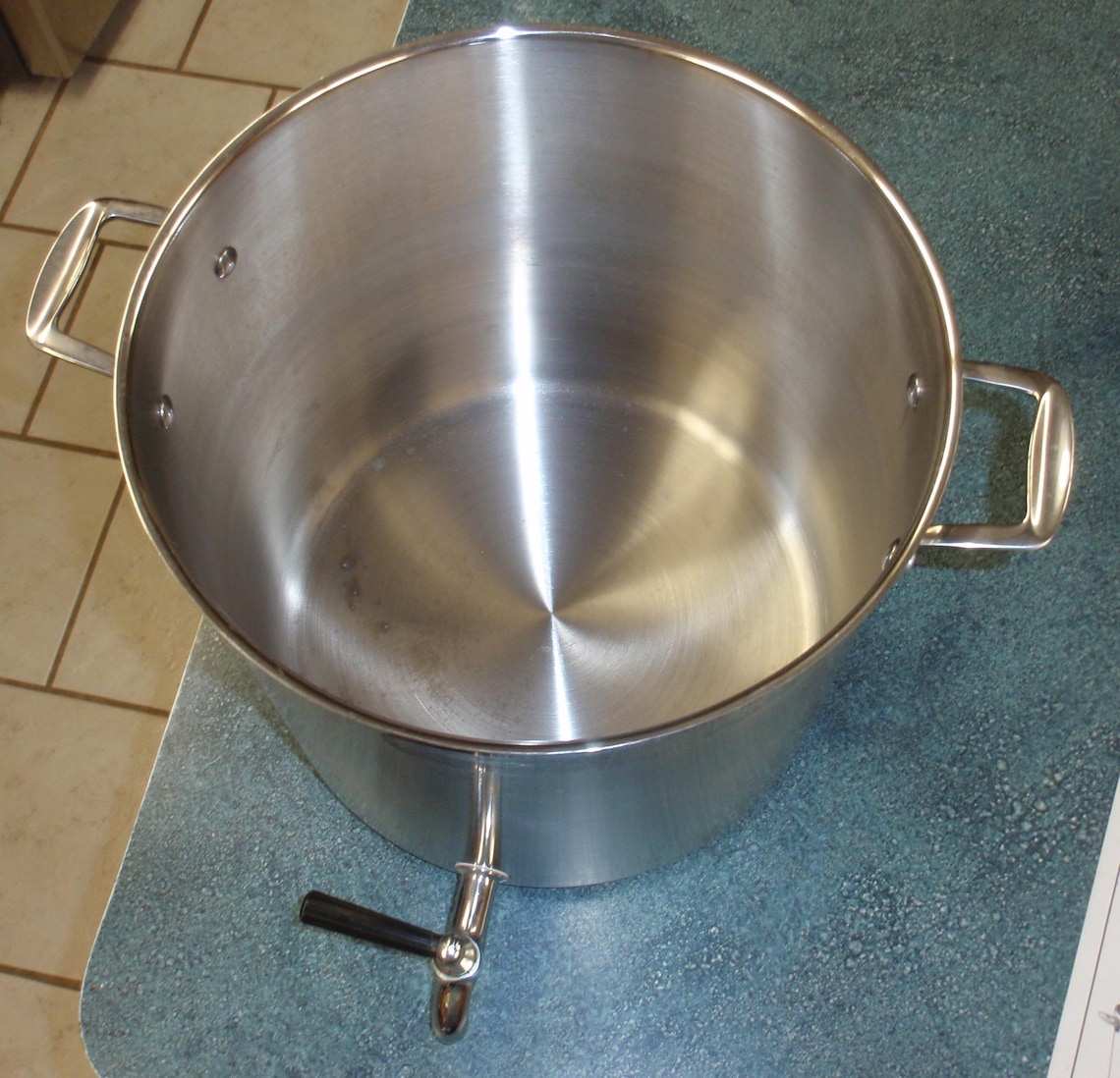 24 Qt Aluminum Stock Pot With Spigot Spout: Heavy-duty 6 Gallons Kettle ...