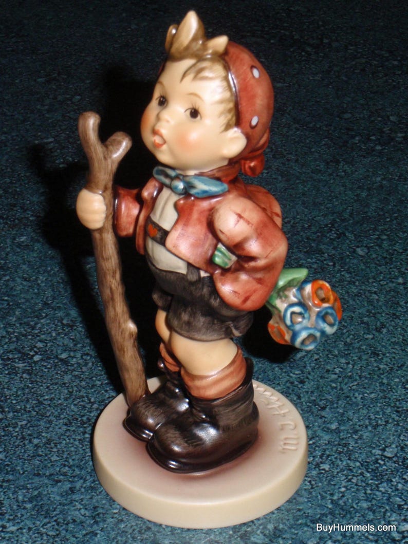 The "country Suitor" Hummel Figurine #760 TMK7 - Boy With Bouquet of ...