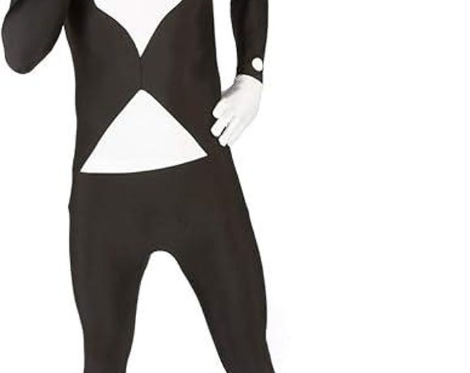 CUSTOMISABLE Two Colour Catsuit Unitard Half and Half Costume Dancers ...