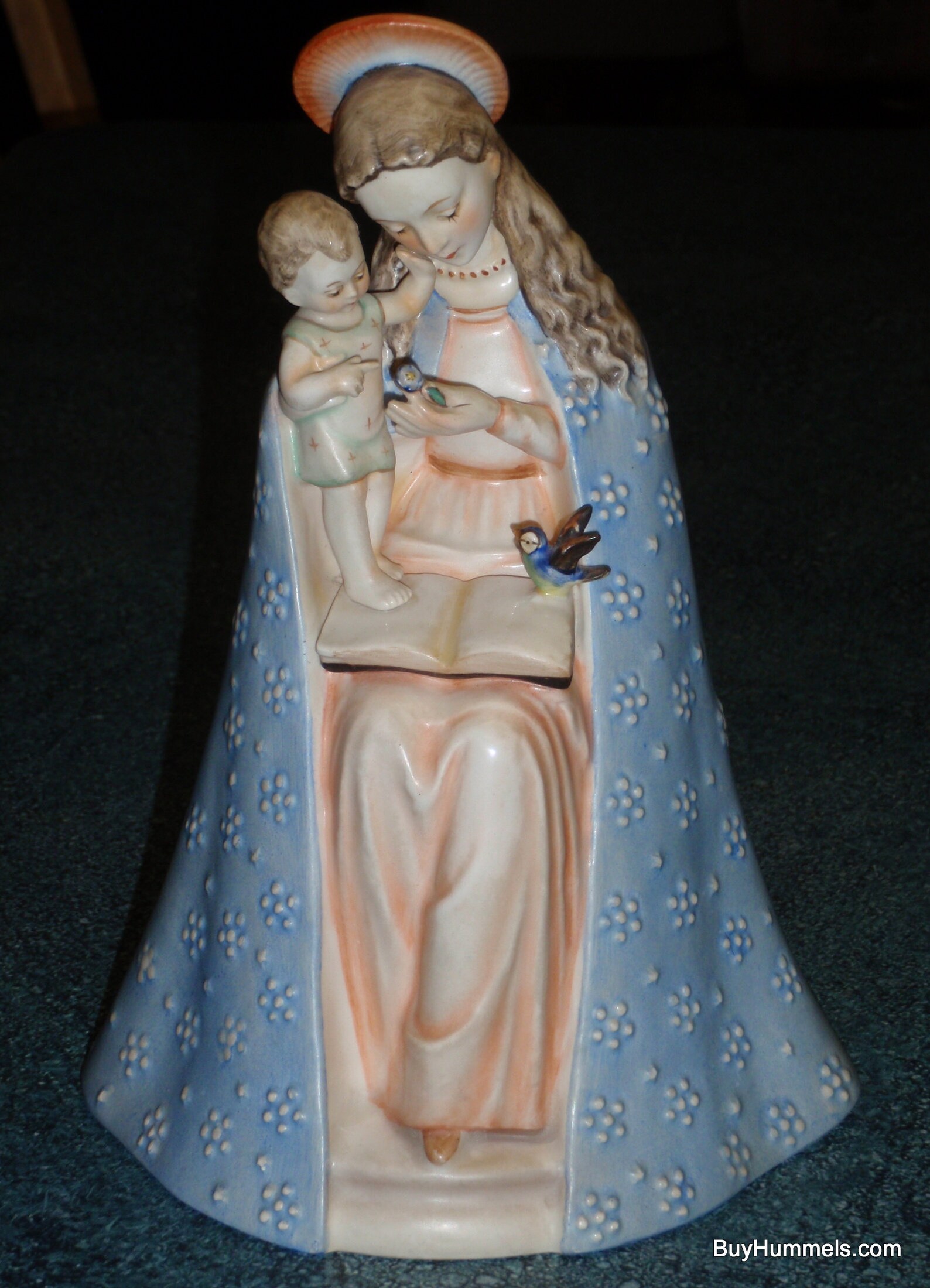 Flower Madonna Goebel Hummel Figurine #10/1 Mary With Baby Jesus & Bird ...