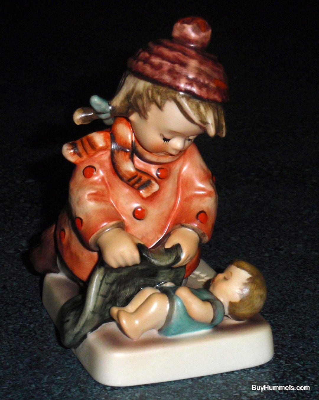 The "sleep Tight" Goebel Hummel Figurine #424 - Girl Tucking in Her ...