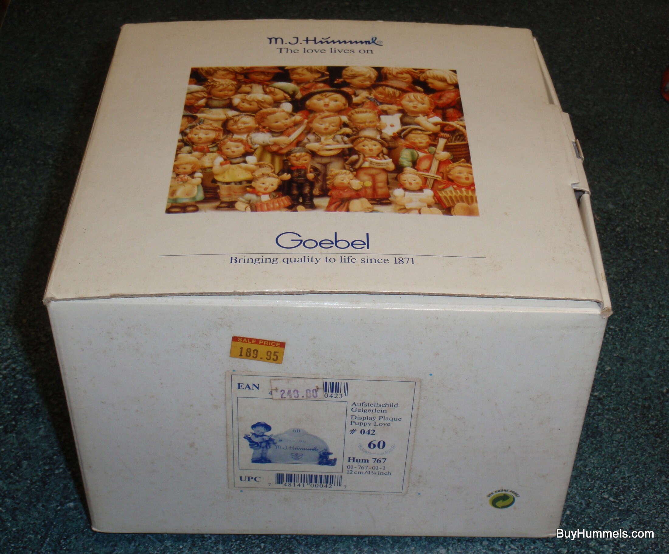 Puppy Love Goebel Hummel Display Plaque 767 TMK7 60 Year | Etsy