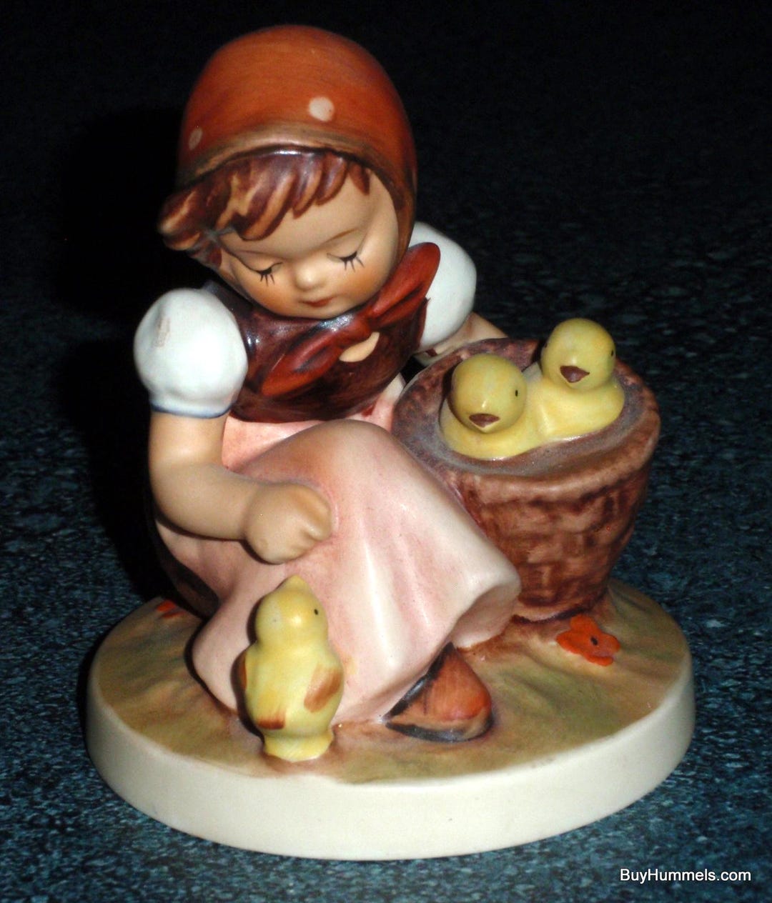 The "chick Girl" Goebel Hummel Figurine #57/0 - Little Girl Feeding ...