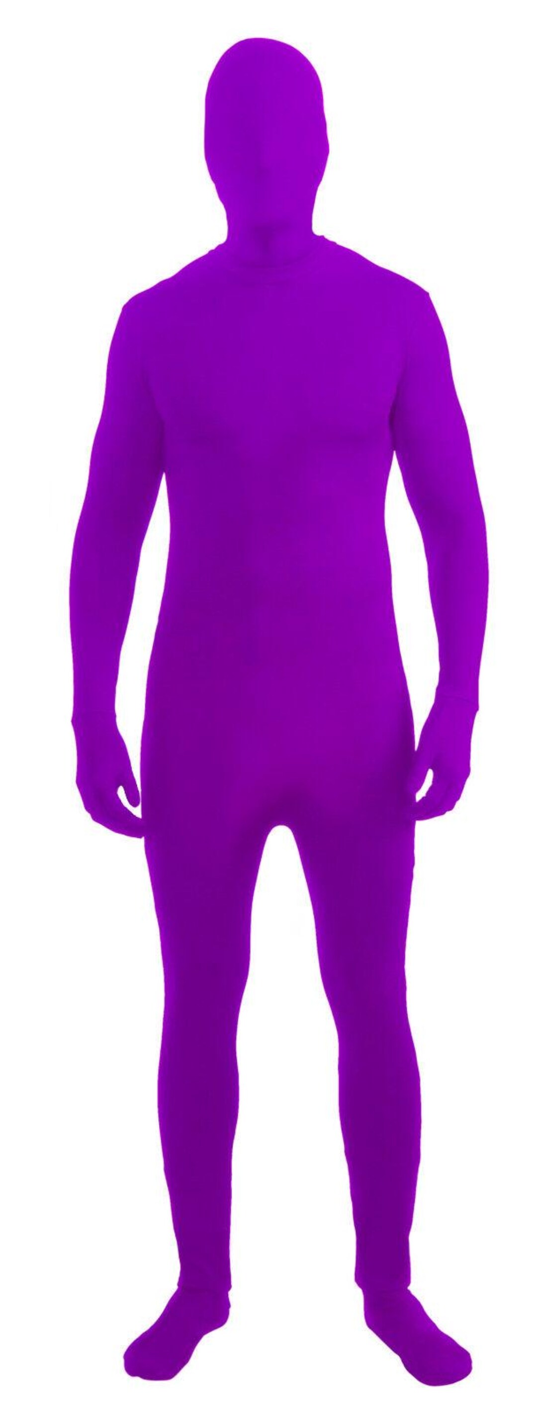 Full Body PURPLE Zentai Suit Men's Women's Spandex Halloween Costume ...