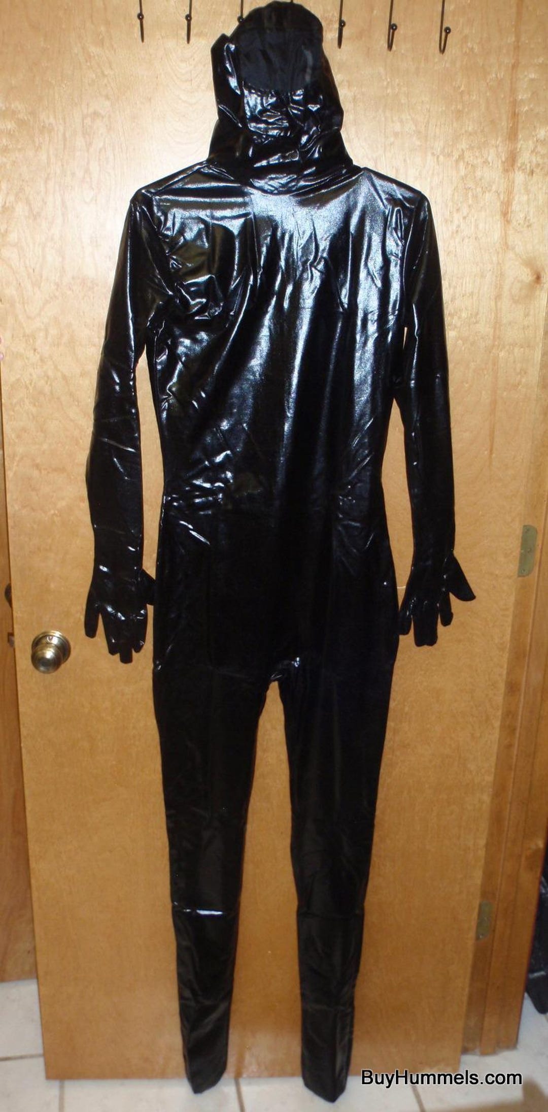 Metallic Black 2nd Skin Halloween Gimpsuit Costume Zentai Altskin ...