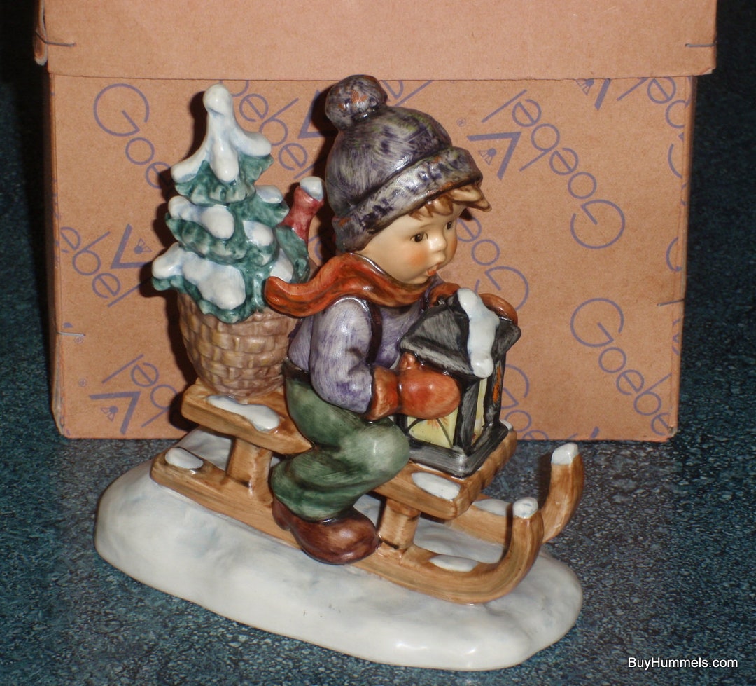 Ride Into Christmas Holiday Hummel Figurine #396/I TMK5 With Box - Boy ...