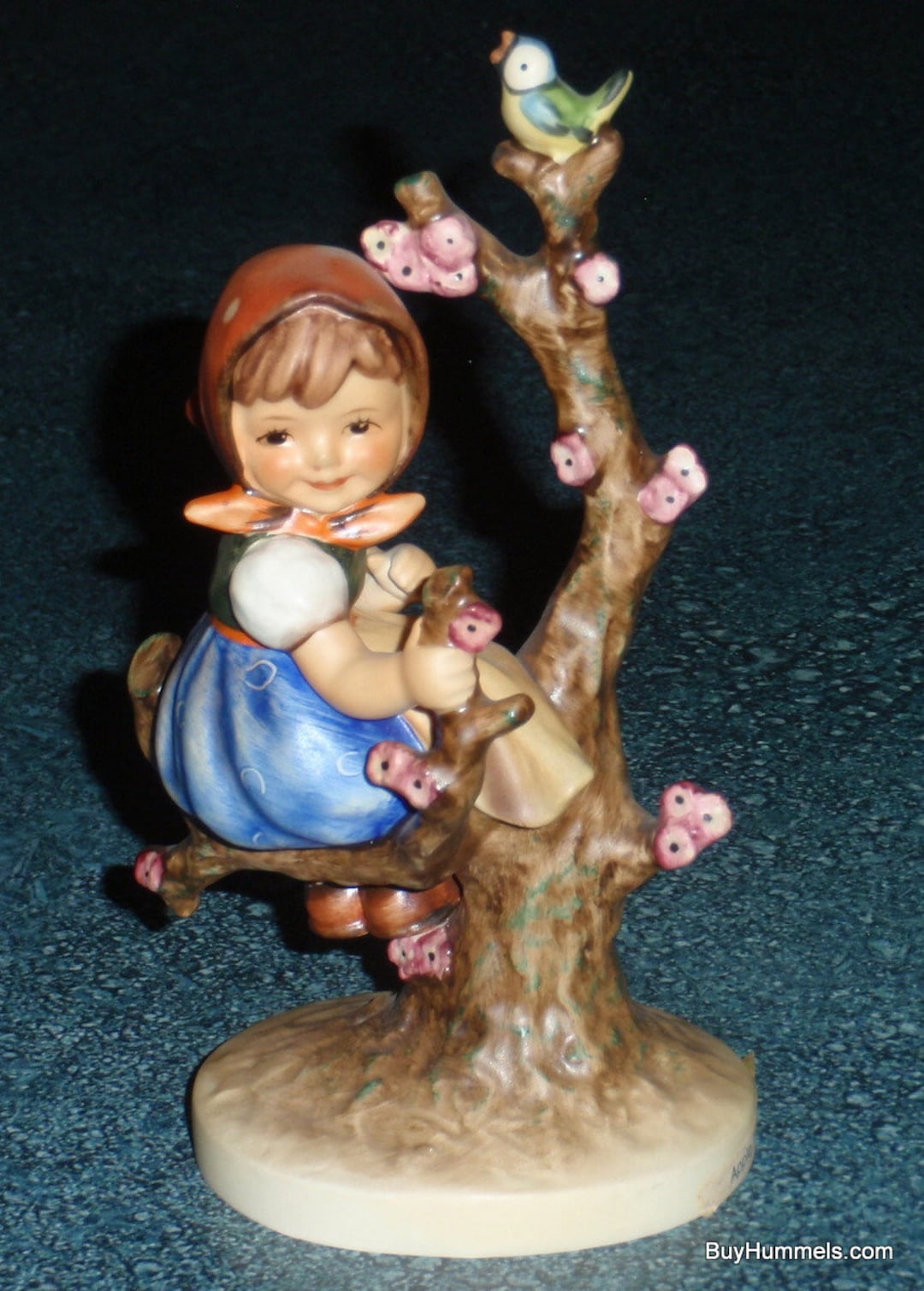 The "apple Tree Girl" With Blue Bird Goebel Hummel Figurine #141/I TMK5 ...