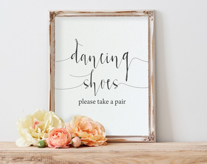 Printable "dancing Shoes" Sign - Etsy