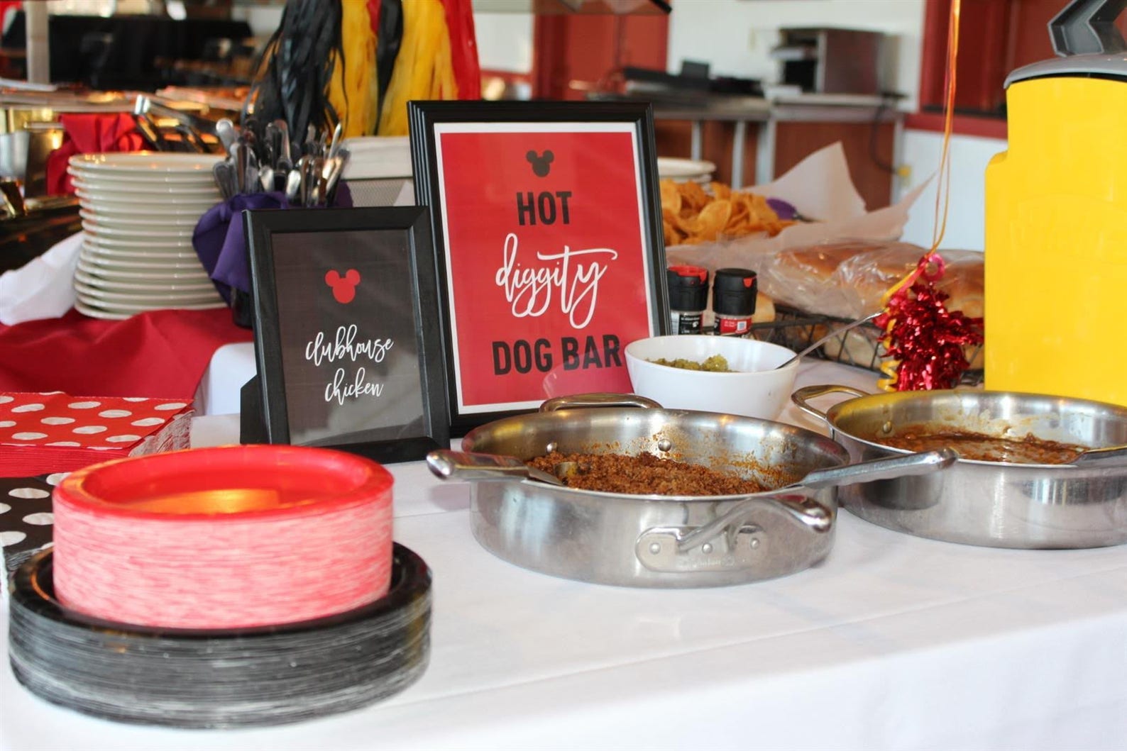 Printable Mickey Mouse Hot Diggity Dog Bar Sign | Etsy