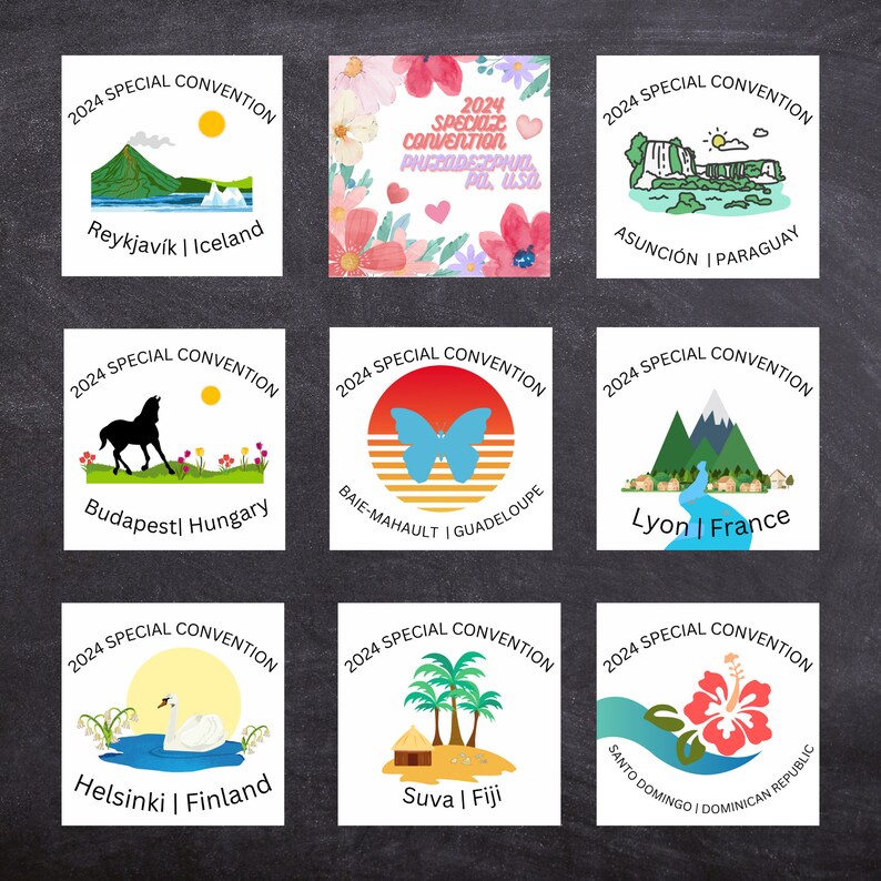 2024 JW Special Convention Professionally Printed Stickers 2 X 2 All ...