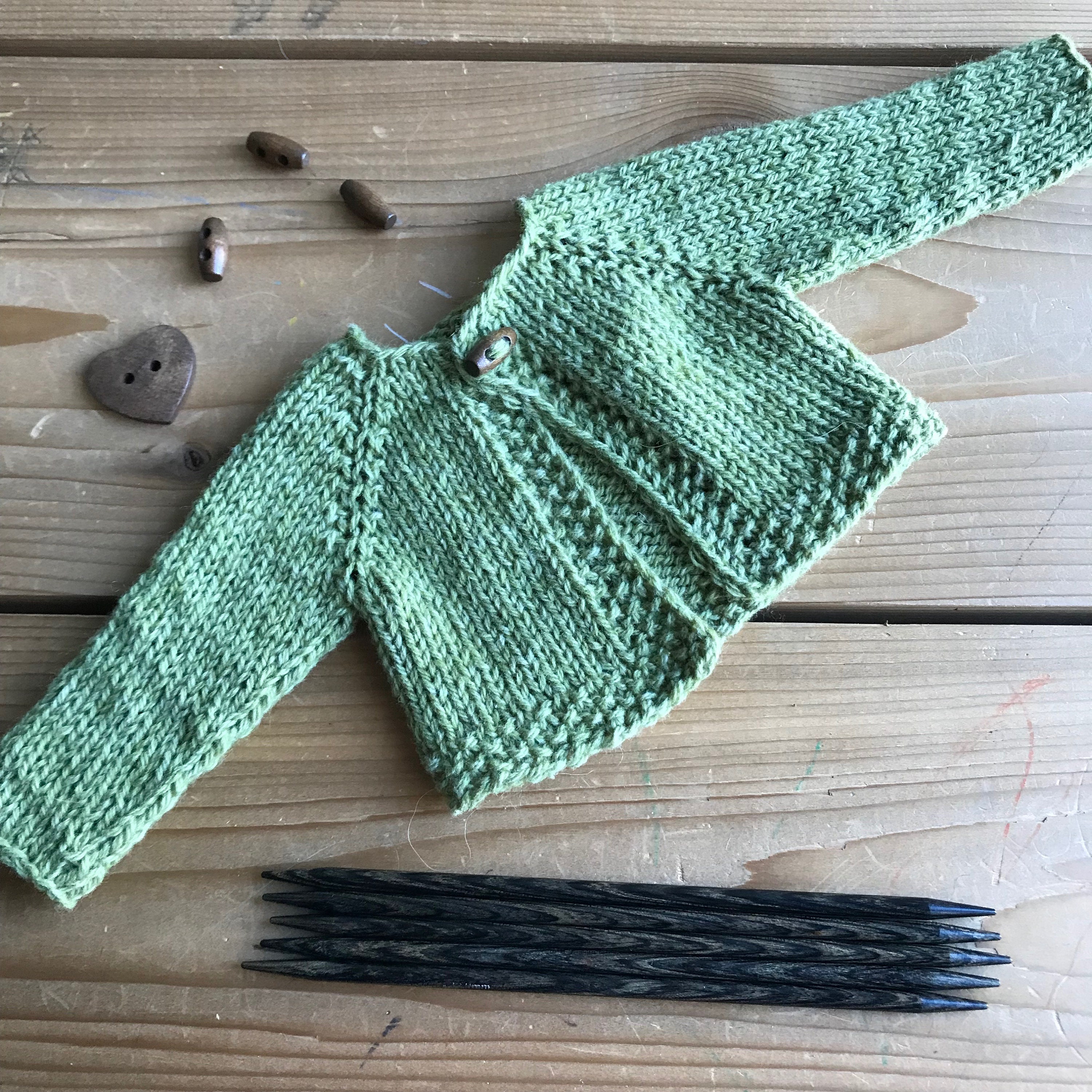 Bailey's Cardigan Pattern - PDF - Doll Sweater - Knitting Pattern - Etsy UK