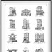 Chicago Architecture Print: Home Styles Guide, Neighborhood Art - Etsy