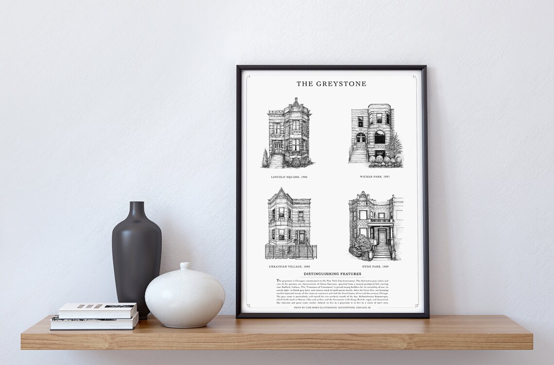 The Greystone, Home Styles Print | Chicago Neighborhood Architecture ...