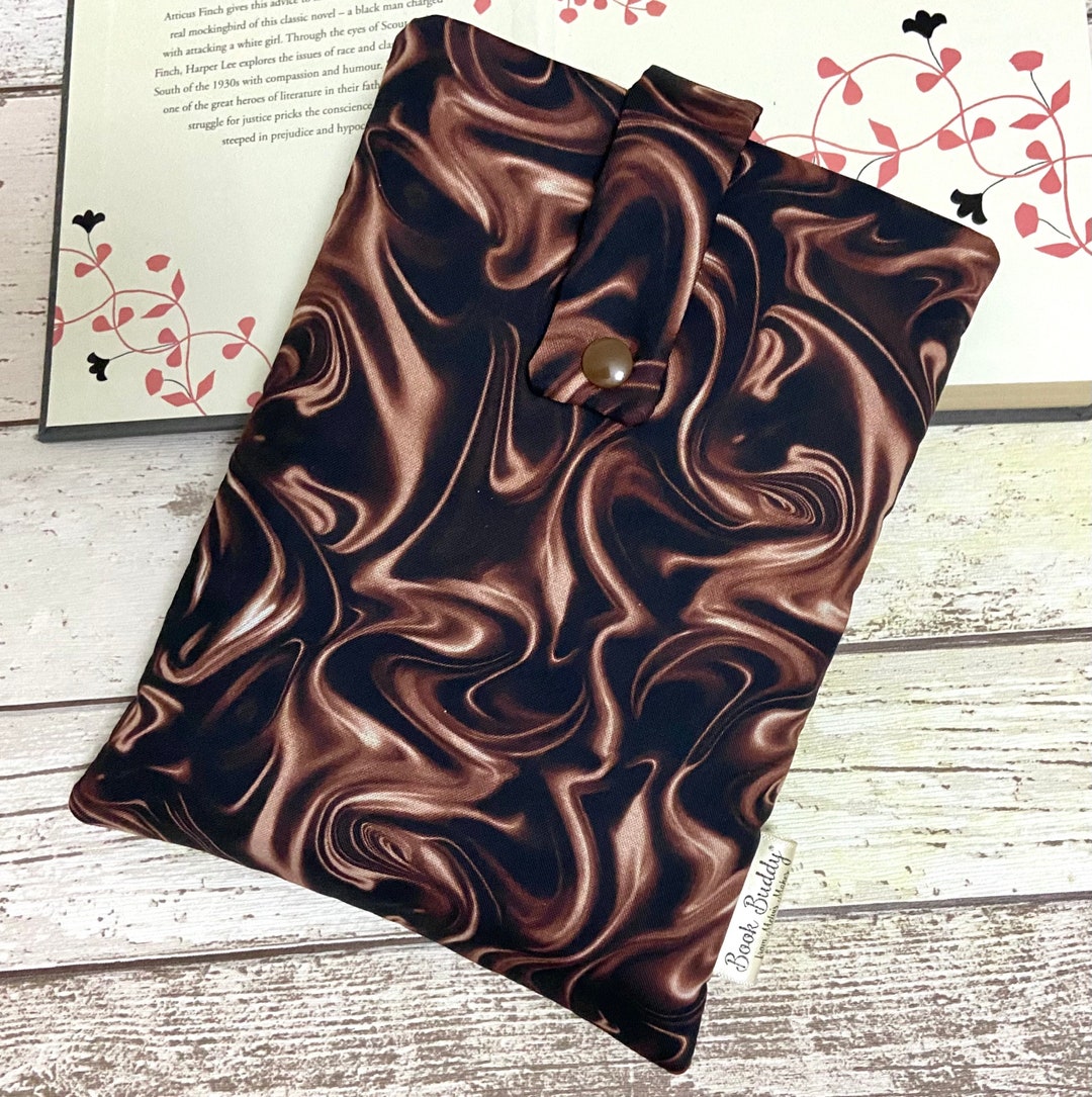 Chocolate Swirl Book Sleeve: Padded Book Protector Pouch - Etsy UK