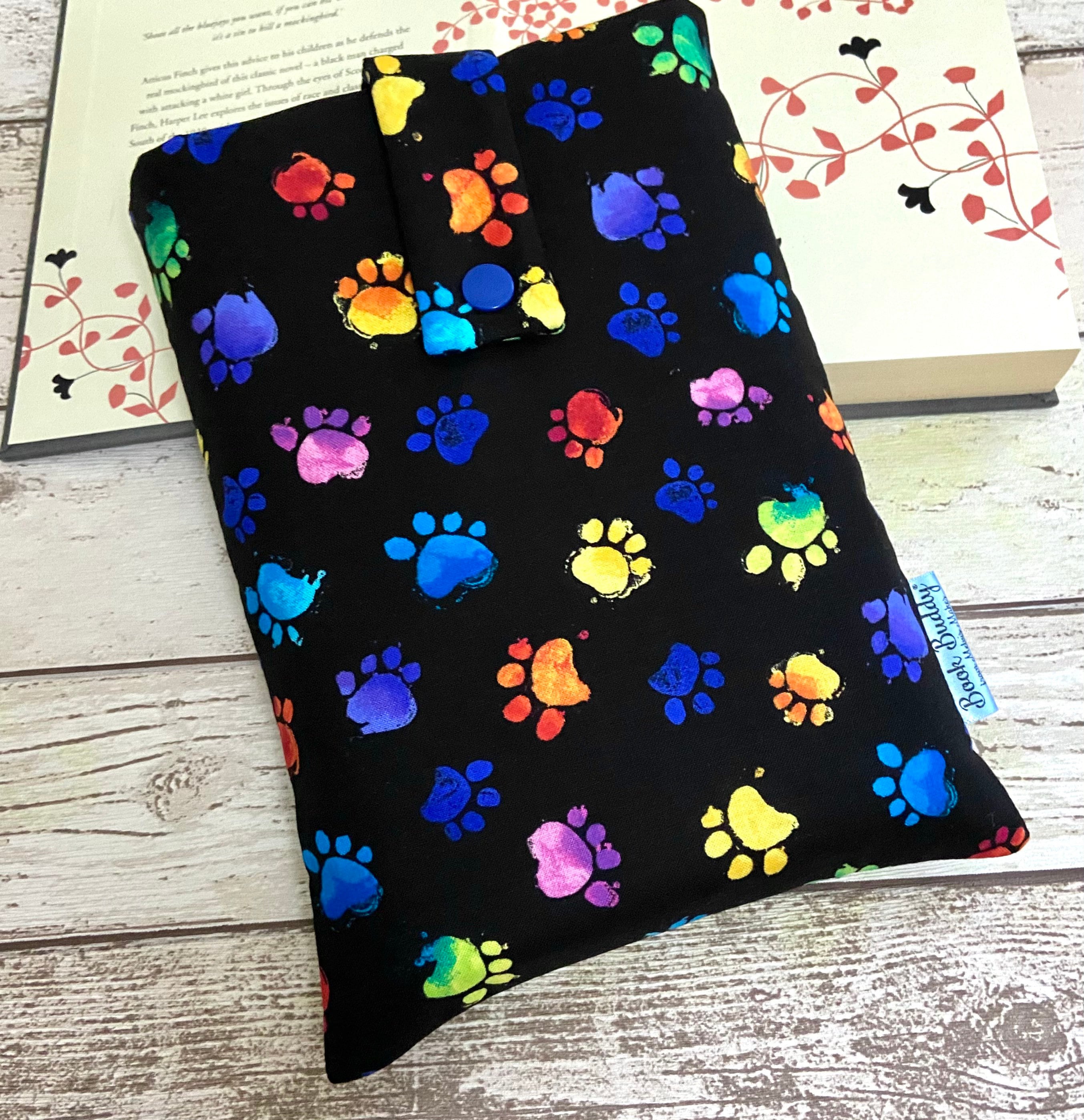 Rainbow Paws Book Buddy Padded Book Cover Watercolour Pets | Etsy