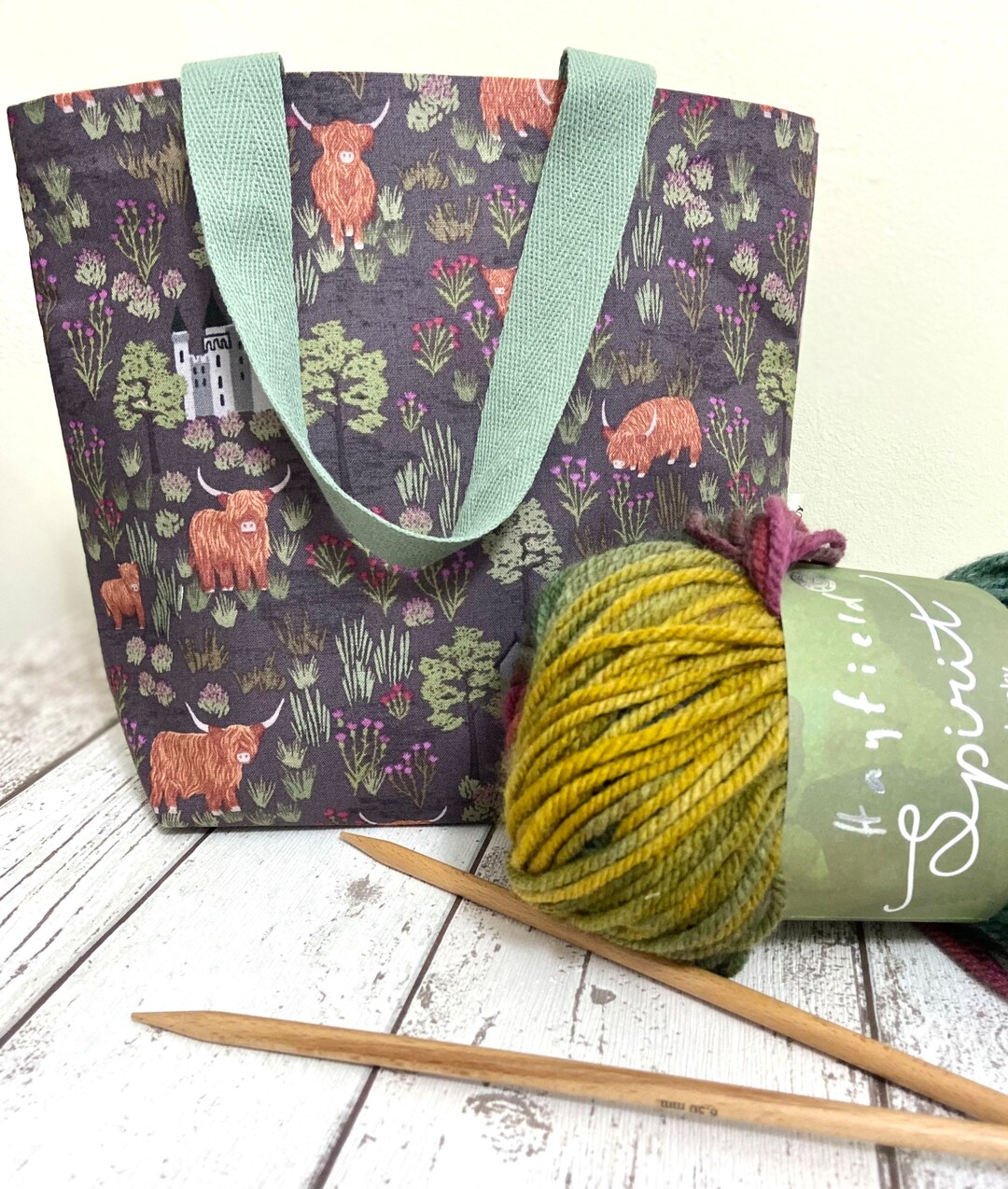 Highland Cow Grab Bag Mini Carry Bag Packed Lunch Carrier - Etsy