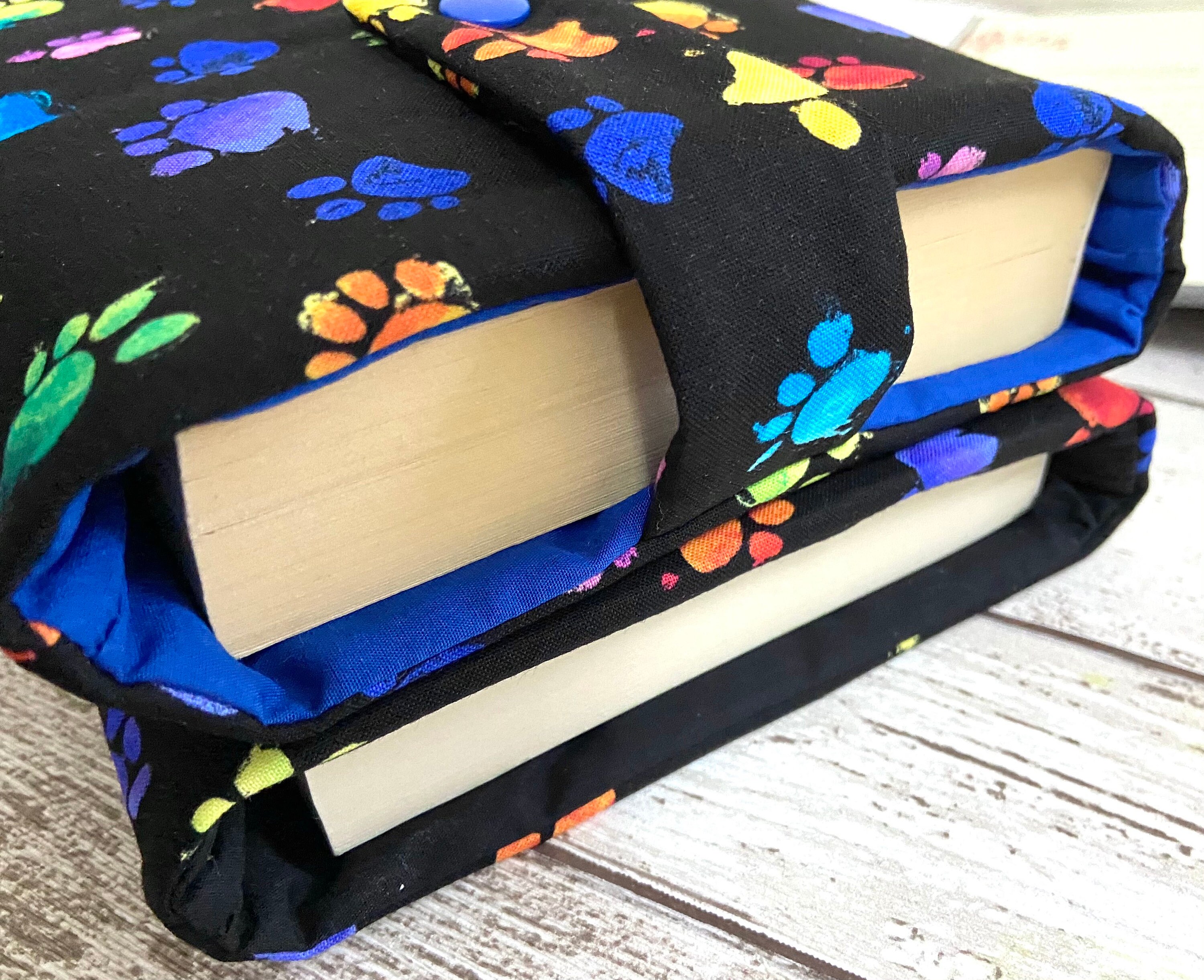 Rainbow Paws Book Buddy Padded Book Cover Watercolour Pets | Etsy