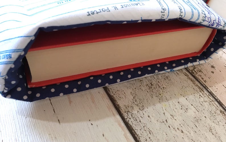 Library Card Book Pouch Novelty Book Sleeve Fun Book Buddy - Etsy