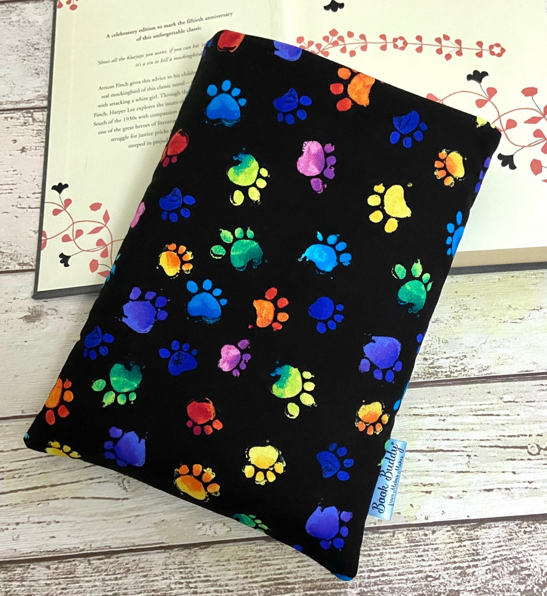 Rainbow Paws Book Buddy, Padded Book Cover, Watercolour Pets Book Gift ...