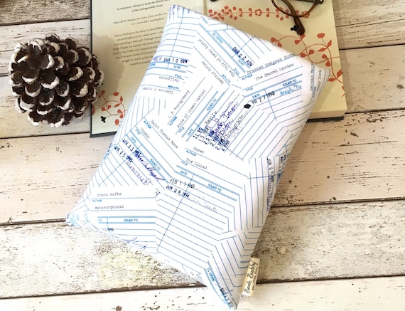Library Card Book Pouch Novelty Book Sleeve Fun Book Buddy - Etsy