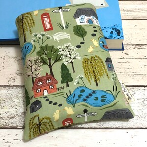 Country Village Book Buddy, Spring Book Cover, Book Lover Gift, British ...